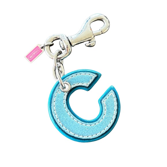 Coach | Accessories | Coach Letter C Leather Bag Charm Vintage Y2k ...